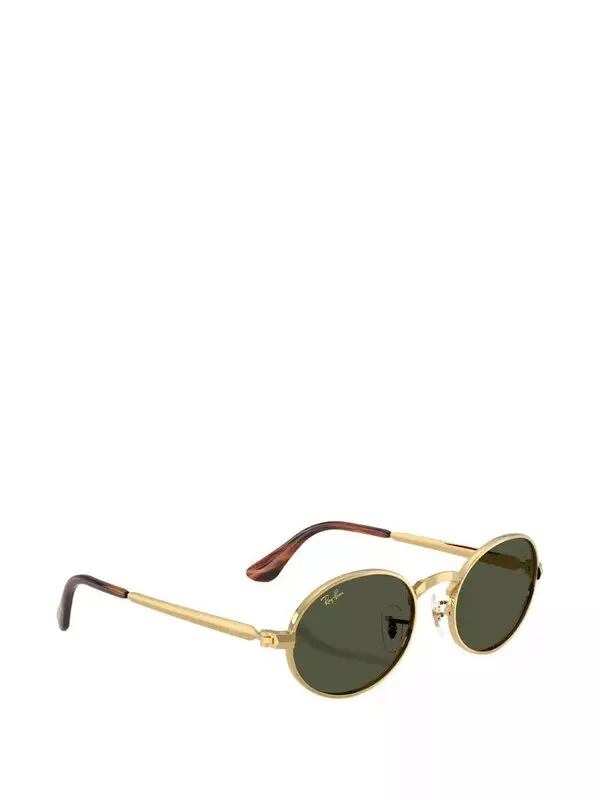 Ray-ban Oval Frame Sunglasses - Gold