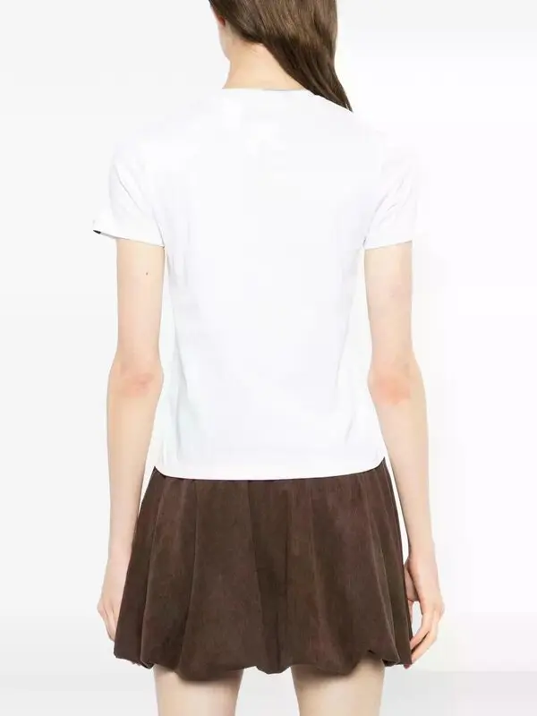 AGNES B. Logo-embroidered T-shirt