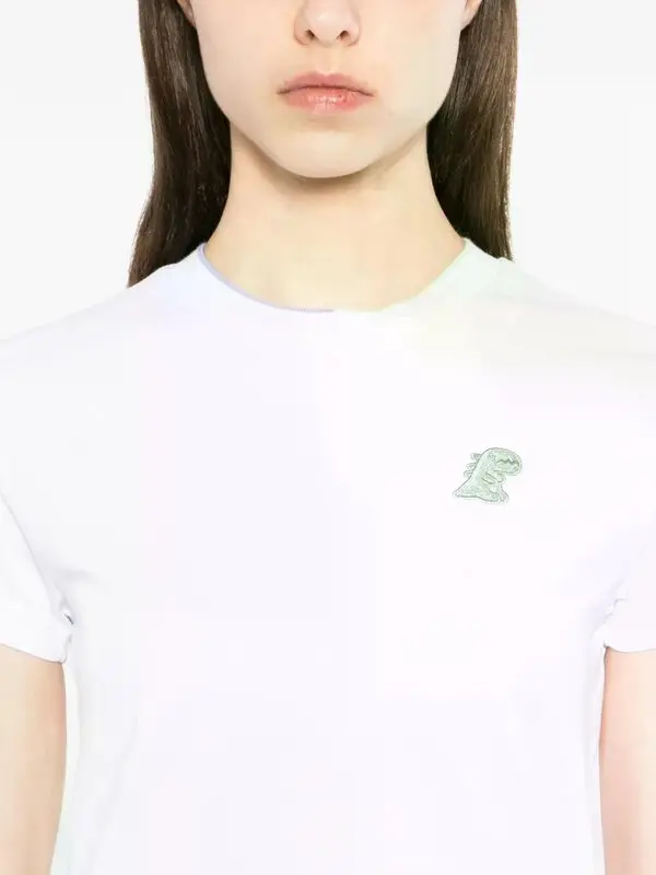 AGNES B. Logo-embroidered T-shirt