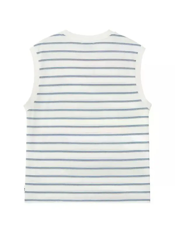 CHOCOOLATE Striped Sleeveless Top - Neutrals