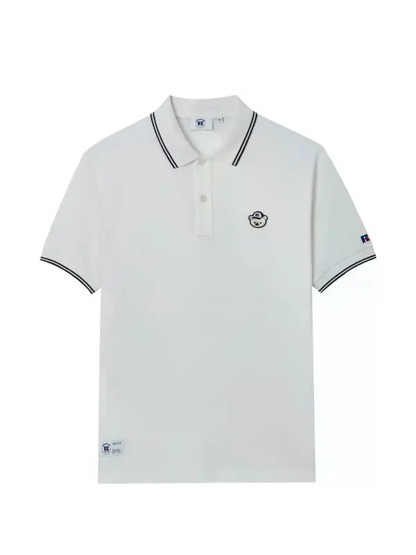 CHOCOOLATE Striped Trim Polo Shirt