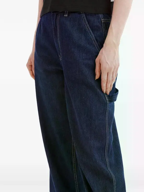 CHOCOOLATE Wide-leg Cotton Jeans - Blue