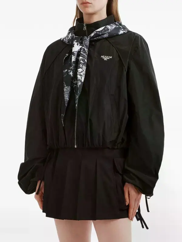 MUSIUM DIV. Ruched-sleeve Hooded Jacket