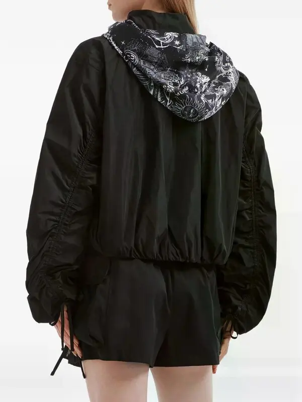 MUSIUM DIV. Ruched-sleeve Hooded Jacket