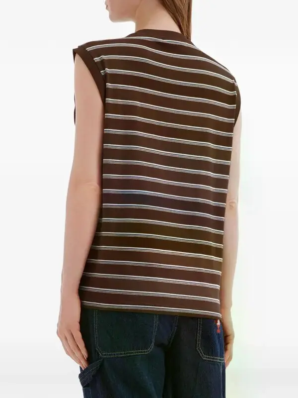 CHOCOOLATE Stripe-pattern Vest