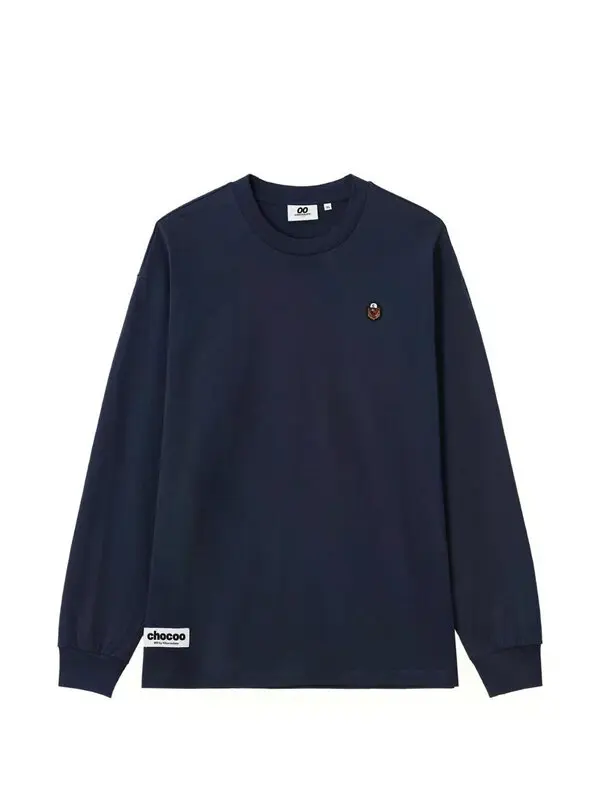 CHOCOOLATE Long-sleeved Crew-neck T-shirt - Blue