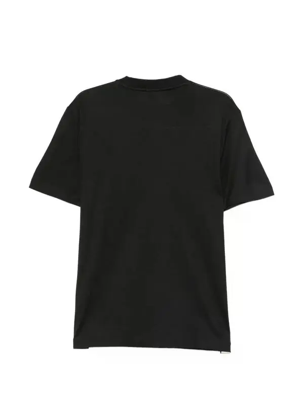 BOSS Logo-embroidered T-shirt - Black