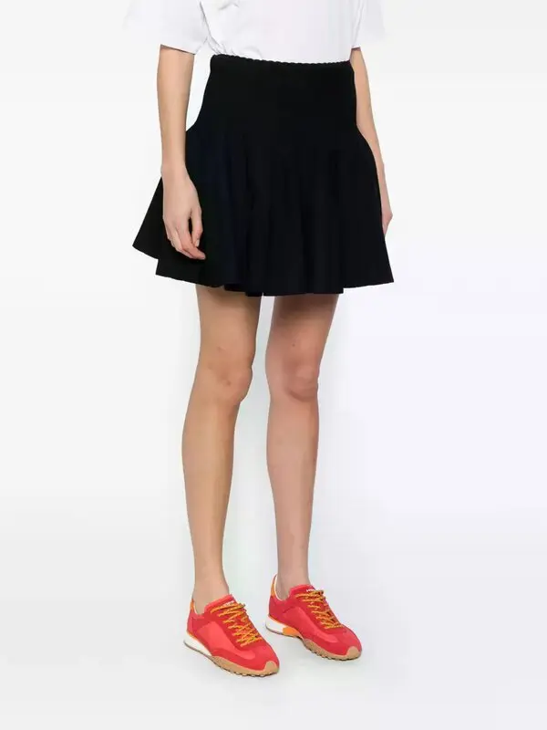 Sandro Mini Knit Godet Skirt