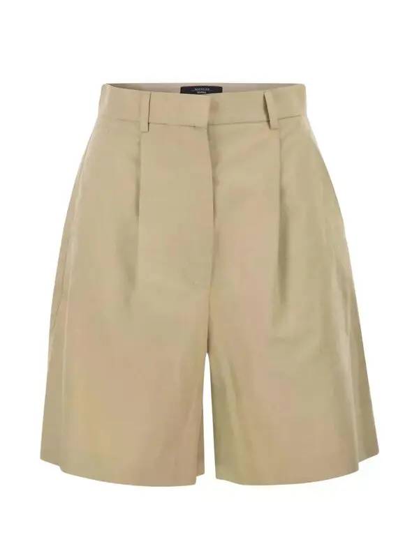 Max Mara Cuba Pleated Bermuda Shorts - Neutrals