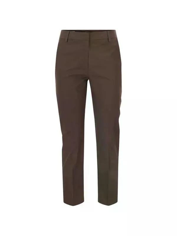 Max Mara Slim-fit Cropped Trousers - Brown