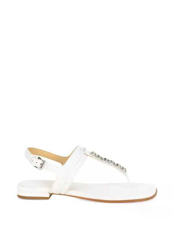 Michael Kors Chain Detail Sandals - White