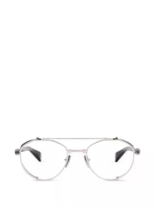 Balmain Round Frame Glasses - Silver