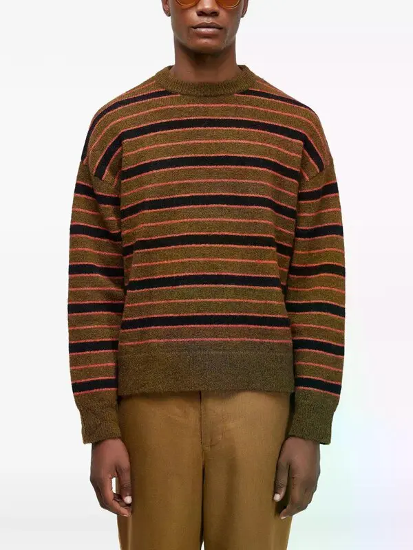 OSKLEN Striped Crewneck Sweater - Brown