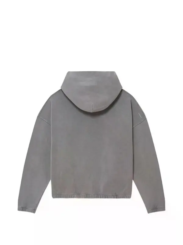 Satisfy Logo-print Hoodie - Grey