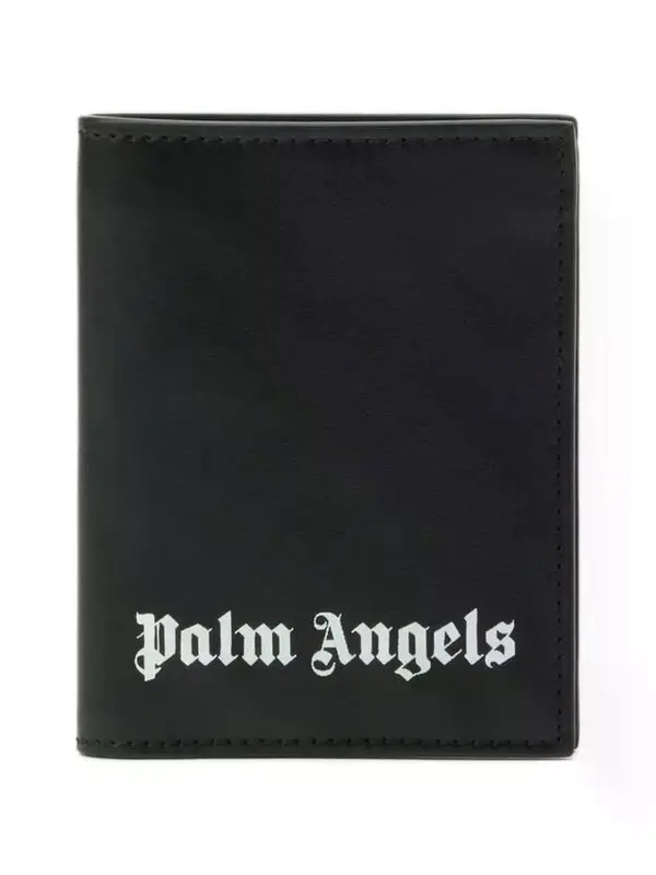 Palm Angels Logo Bifold Wallet - Black