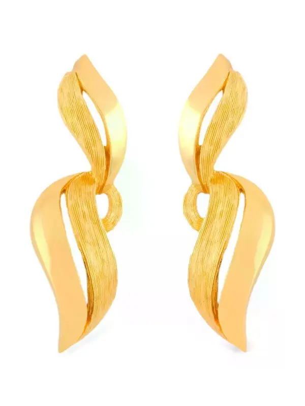 Dior 1980s Drop Earrings - Gold