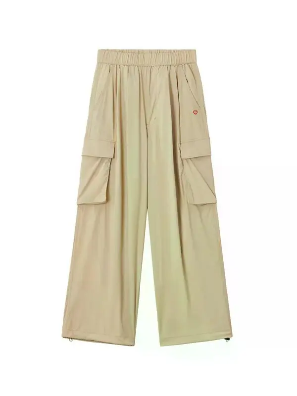 CHOCOOLATE Wide-leg Cargo Pants - Neutrals