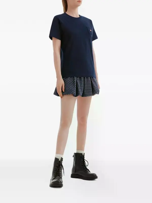 CHOCOOLATE Checked Mini Skirt