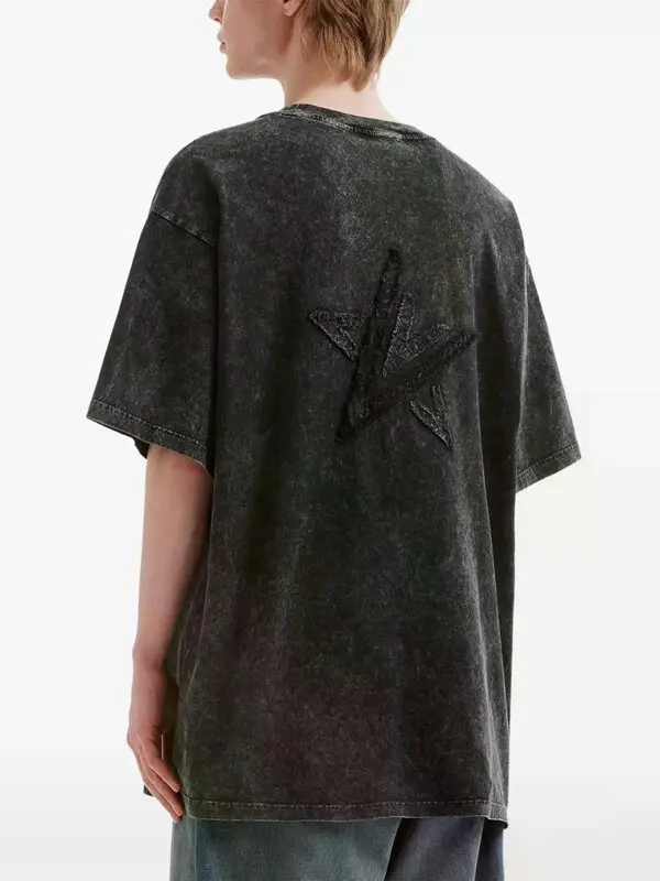 FIVE CM Star-appliqué T-shirt - Black