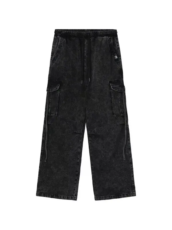 MINI CREAM Drawstring-waist Cargo Jeans
