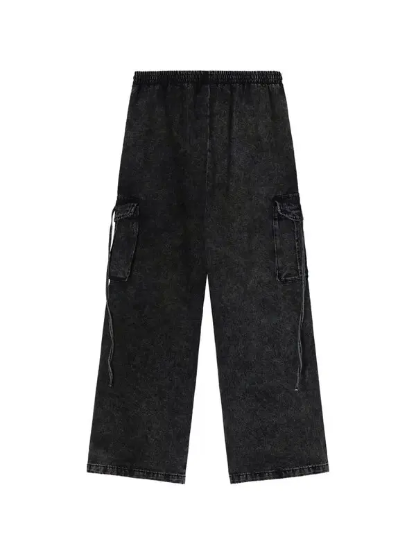 MINI CREAM Drawstring-waist Cargo Jeans