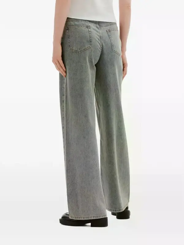 B+AB Embellished Wide Leg Jeans