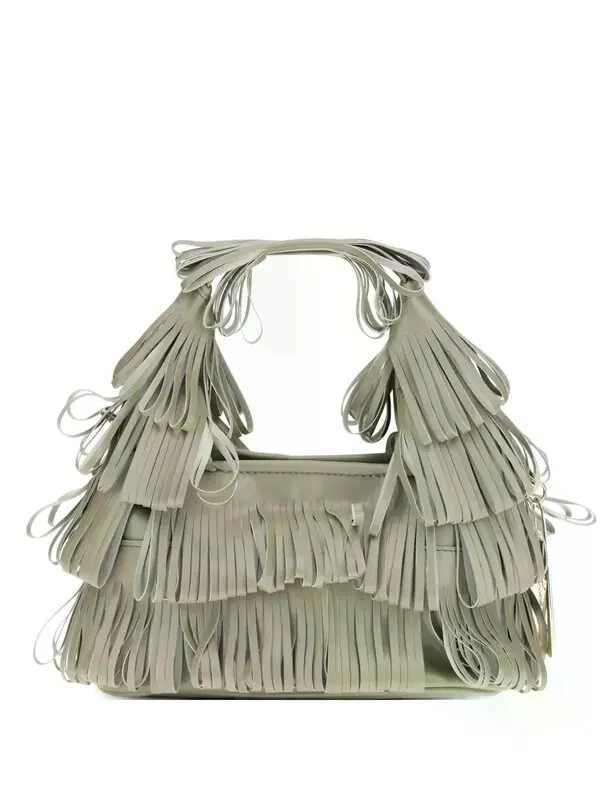 LA MILANESA Capucine Fringed Tote Bag With Charm