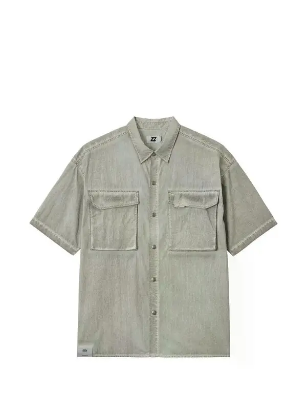 Izzue Pocket Short-sleeved Shirt - Grey