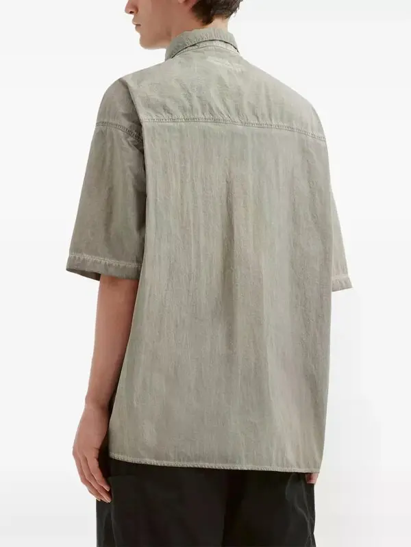 Izzue Pocket Short-sleeved Shirt - Grey
