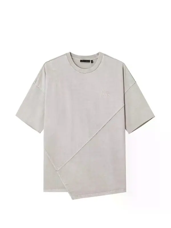 FIVE CM Panelled Raw-cut T-shirt - Neutrals