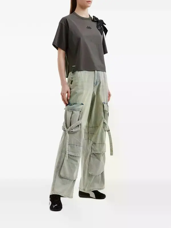 MUSIUM DIV. Cut-out T-shirt With Bow Detail
