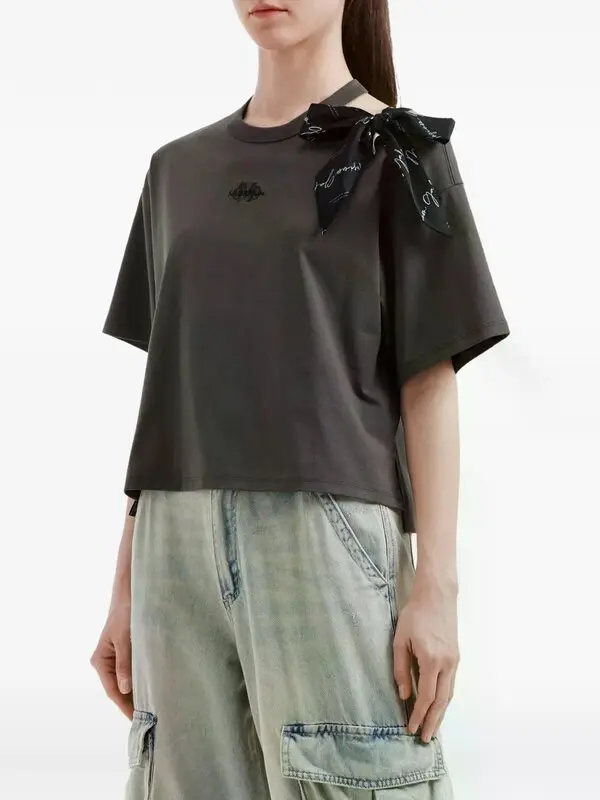 MUSIUM DIV. Cut-out T-shirt With Bow Detail