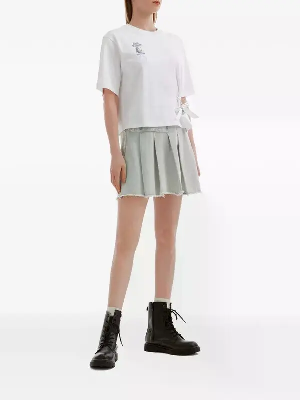 MUSIUM DIV. Graphic-print Ribbon-detail T-shirt