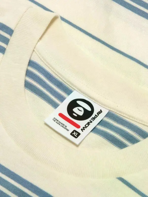 AAPE BY *A BATHING APE Striped Logo T-shirt