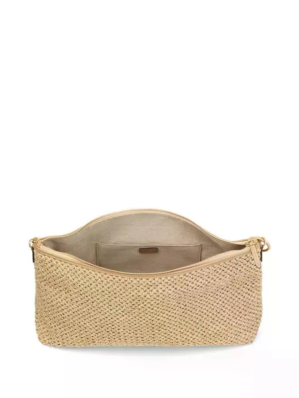 JIMMY CHOO Callie Maxi Clutch Bag With Chain Strap - Neutrals