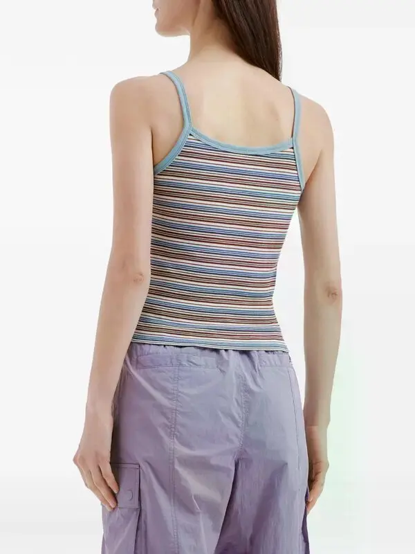 CHOCOOLATE Striped Embroidery Top