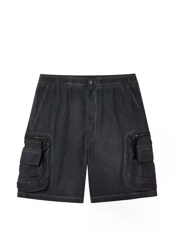 Izzue Faded-effect Cargo Shorts - Grey