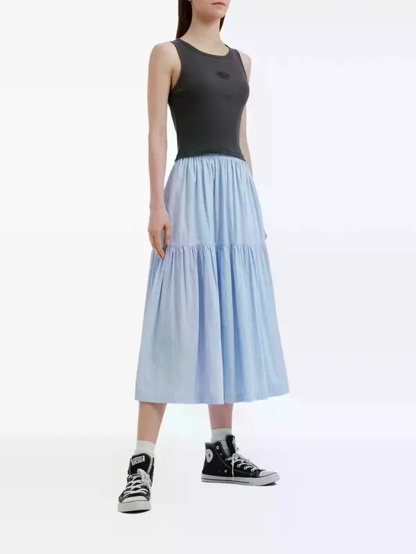 CHOCOOLATE Logo-embroidered Sleeveless Top - Grey