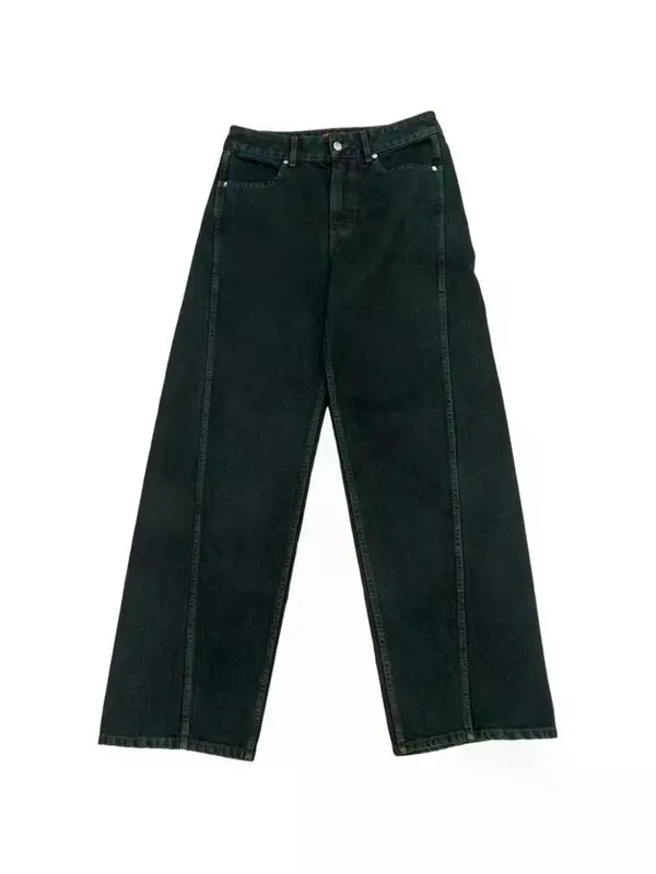 Eckhaus Latta Asymmetric-seam Jeans - Green