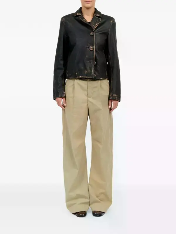 MAISON MARGIELA Buttoned Leather Jacket
