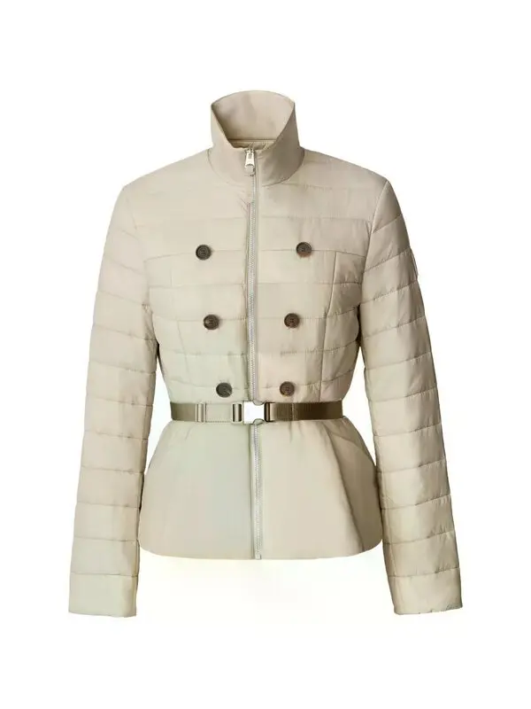 Mackage Serafina Belted Quilted Jacket - Neutrals