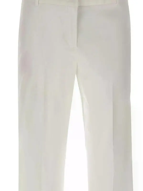 Marella Crease Trousers With Belt Loops - White