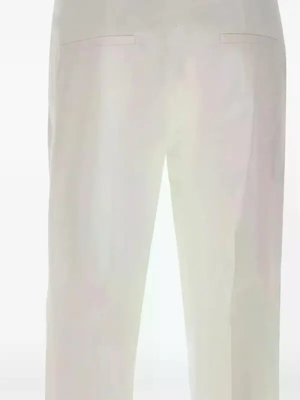 Marella Crease Trousers With Belt Loops - White