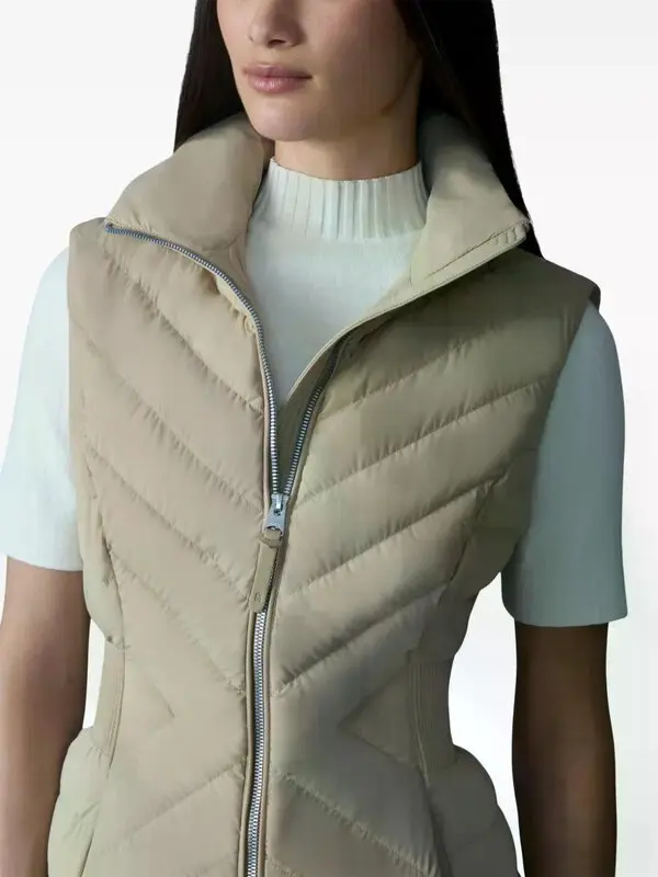 Mackage Hoshi Hooded Quilted Vest - Neutrals