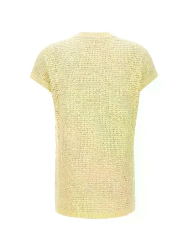 Fabiana Filippi Sequined V-neck Sweater - Yellow