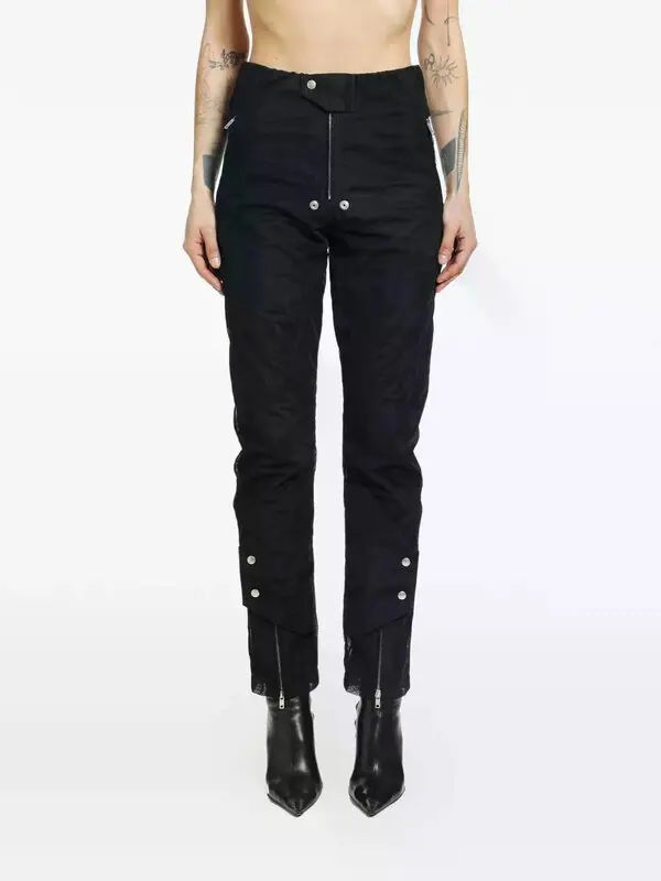 Rick Owens Zip Trousers - Black
