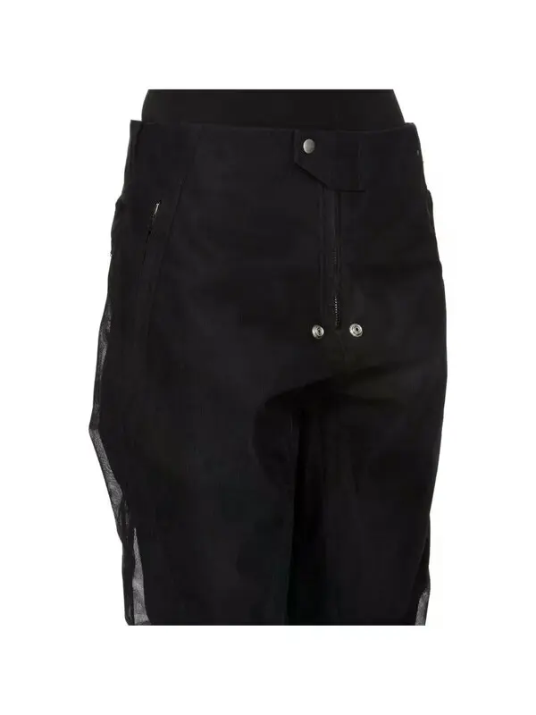 Rick Owens Zip Trousers - Black