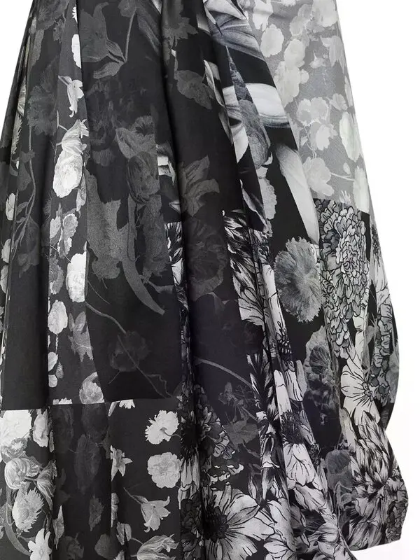 MAISON MARGIELA Floral-print Draped Skirt