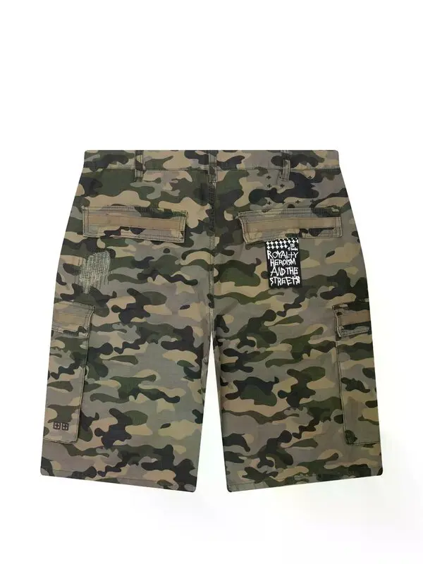 Ksubi Troop Print Cargo Shorts - Green
