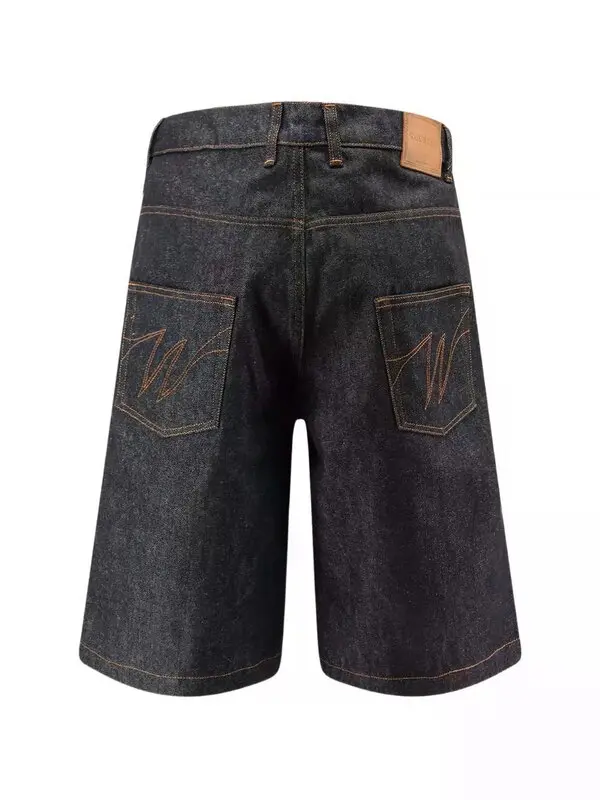 WALK IN PARIS Logo-embroidered Belt-loop Shorts - Blue